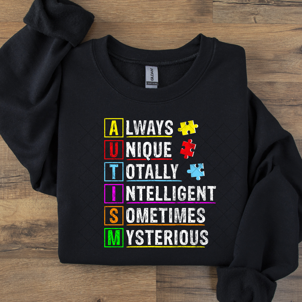 Autism Acrostic DTF Transfer – DTF Prints Anytime